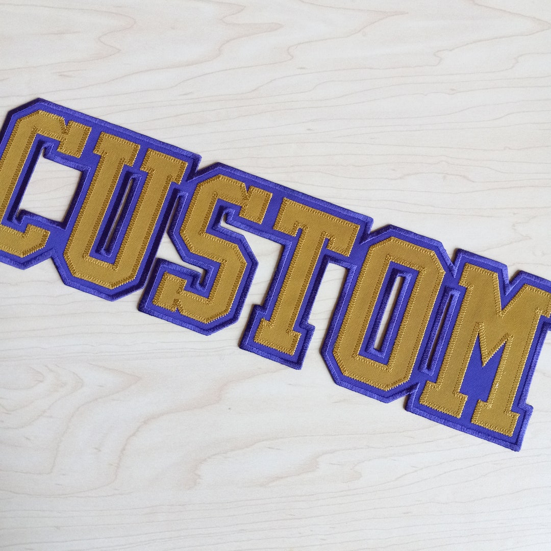 CUSTOM LETTERING - LARGE Applique Patch - Etsy