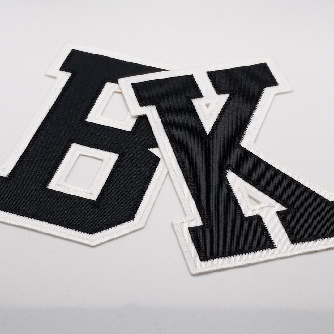 Varsity Font Letter - 8 Inch Twill Patch With Embroidered Edge - Etsy