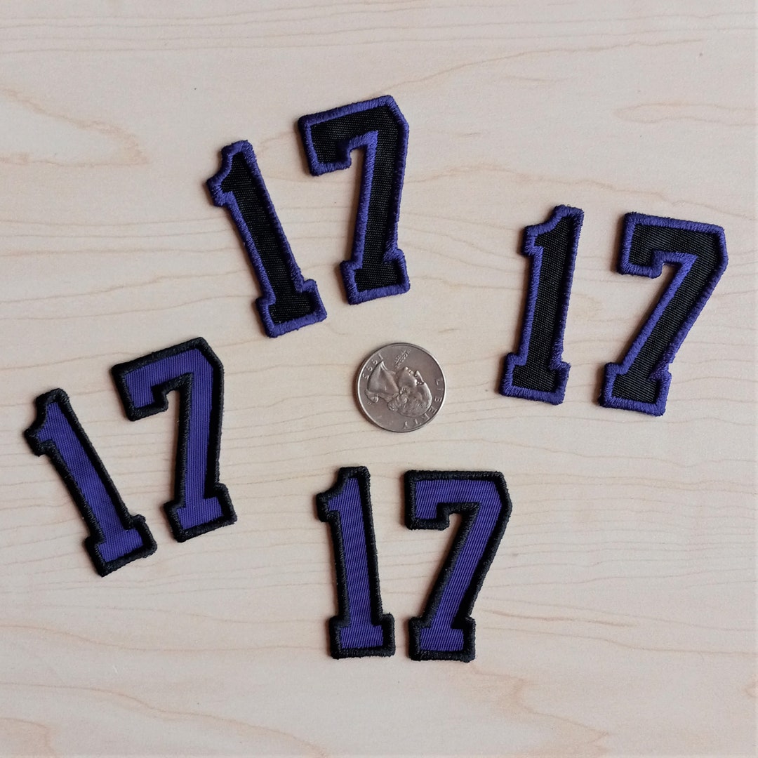 Sports Number 2 Inch Twill Patch With Embroidered Edge - Etsy