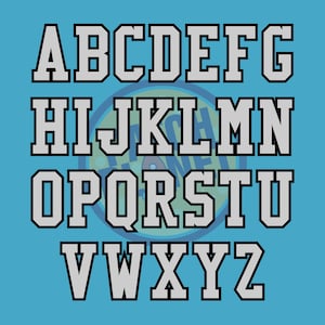 Varsity Font Letter - 8 Inch Twill Patch With Embroidered Edge - Etsy