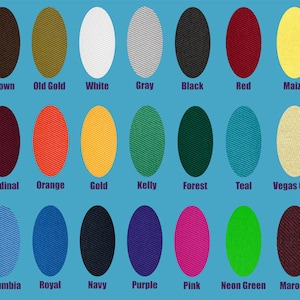 1 Color Sports Letters - Twill With Embroidered Edge - Multi Size 2 ...