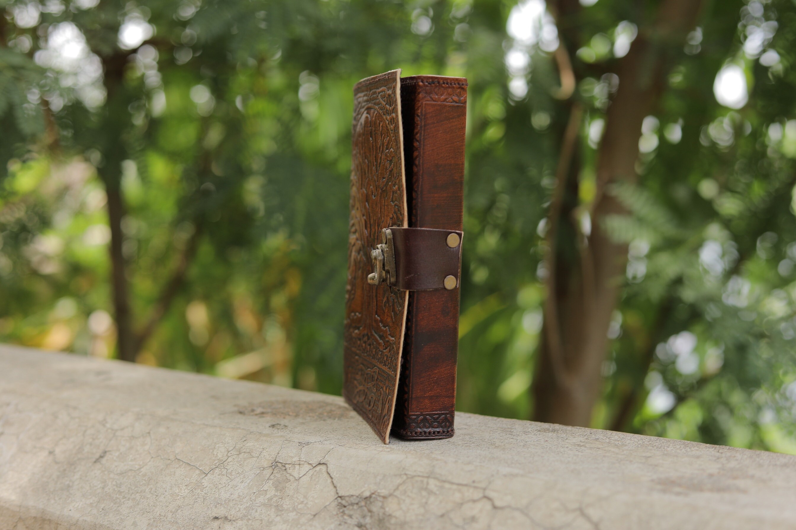 Tree of Life Notebook Embossed Leather Journal Leather Diary | Etsy