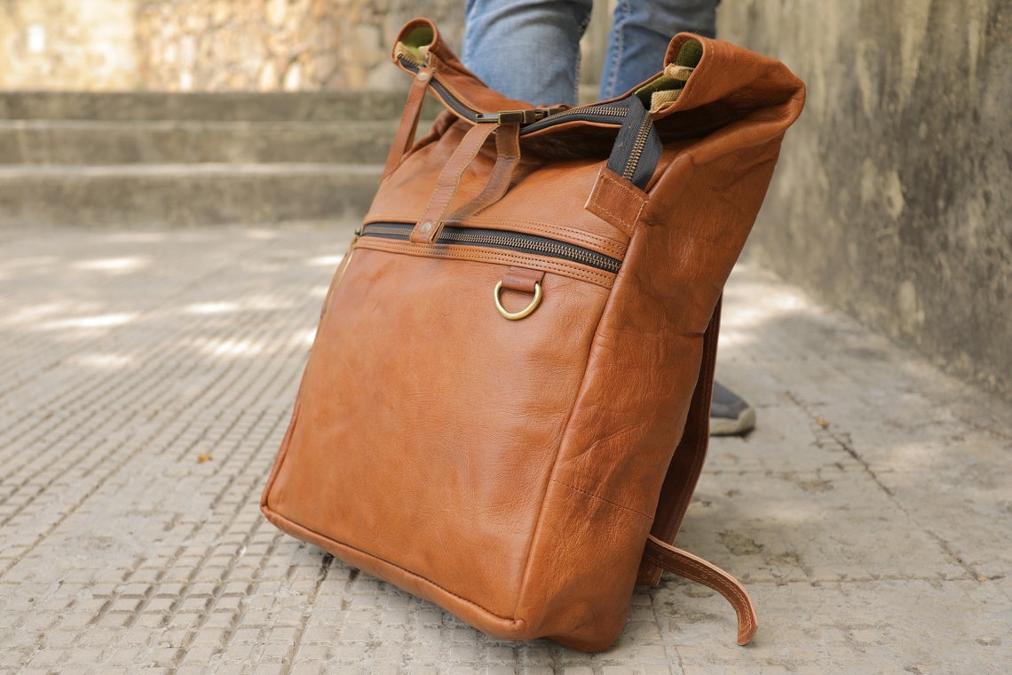 Personalized Leather Backpack Leather Backpack for Men & - Etsy