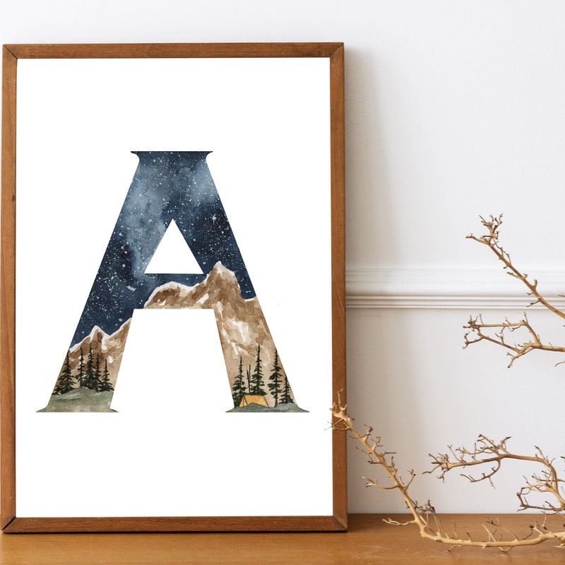Camping Alphabet - Etsy