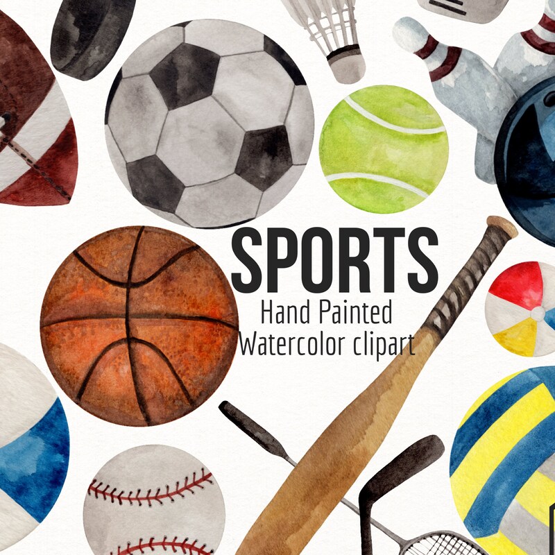 Sports Clip Art - Etsy
