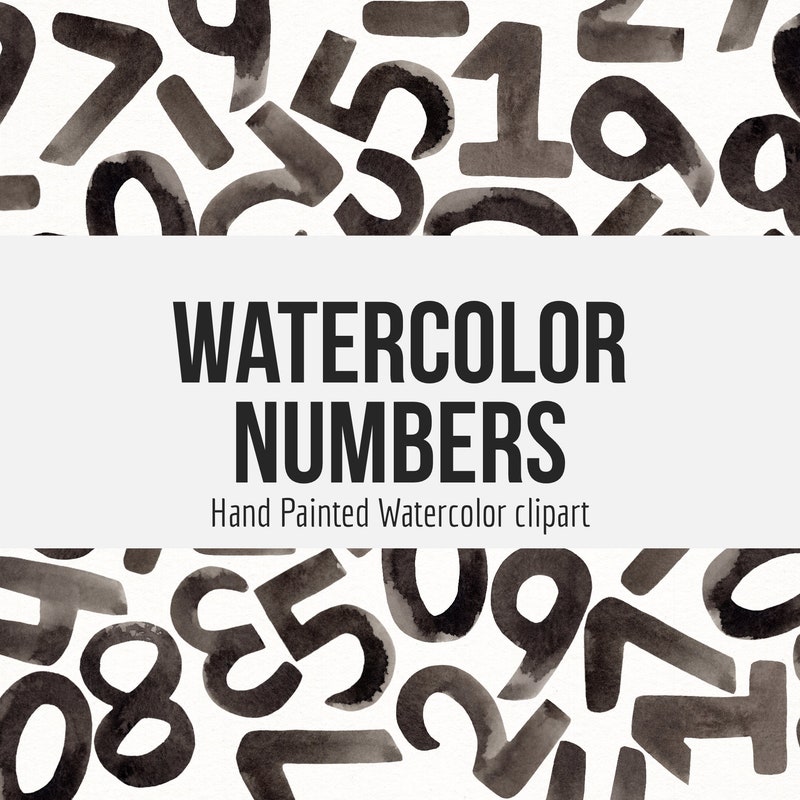 Numbers Clip Art - Etsy