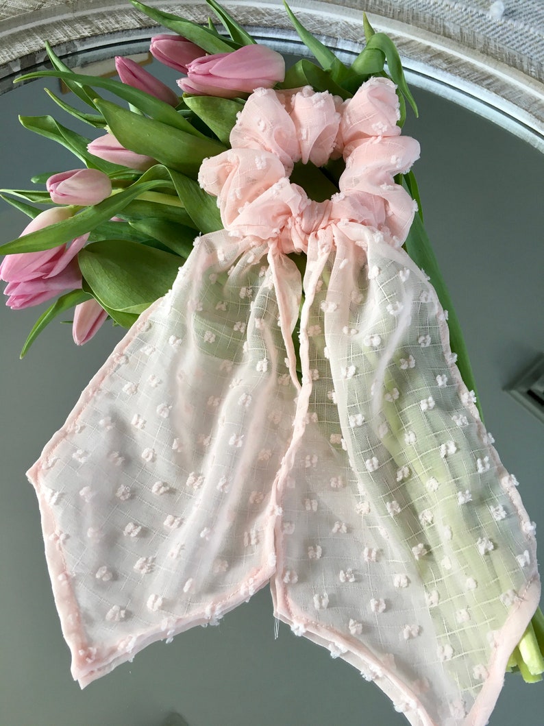 Light Pink Translucent Hair Scarf Hair Scarf Hair - Etsy