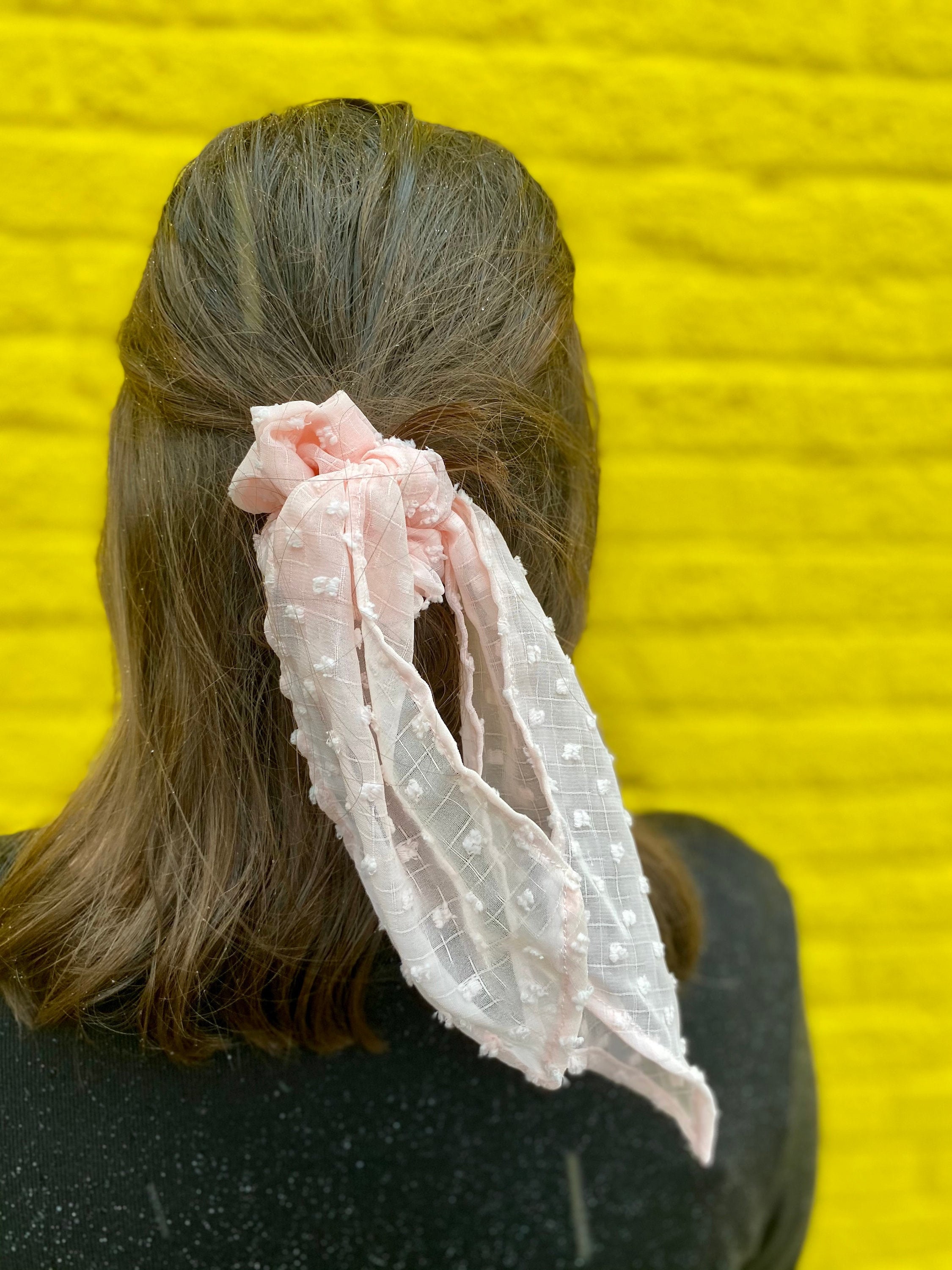 Light Pink Translucent Hair Scarf Hair Scarf Hair | Etsy