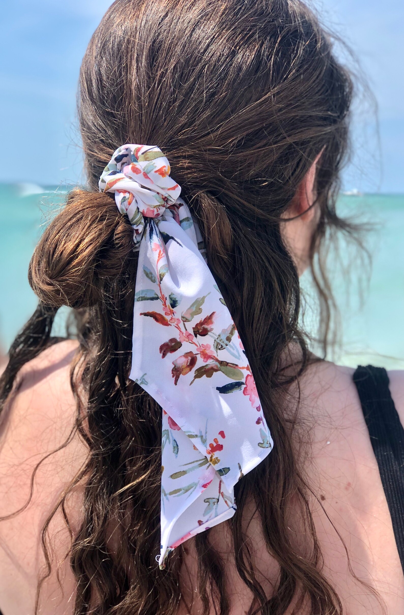 Spring Floral Hair Scarf Hair Scarf Hair Accessories - Etsy