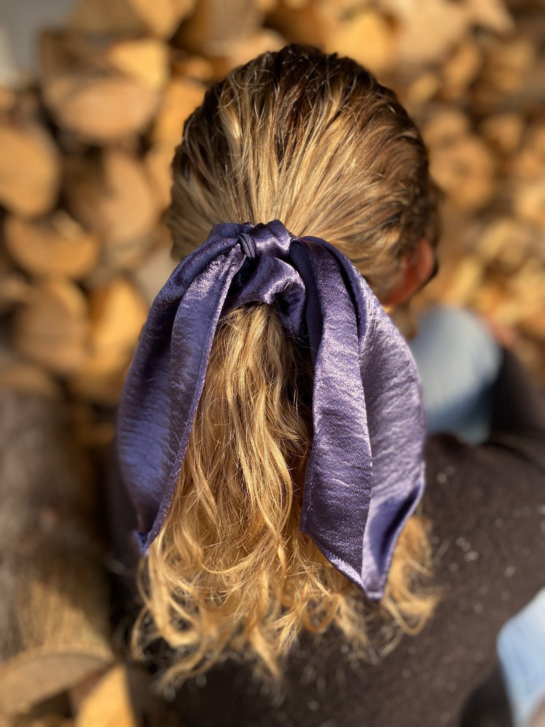 Rich Periwinkle Blue Hair Scarf Hair Scarf Hair Accessories - Etsy