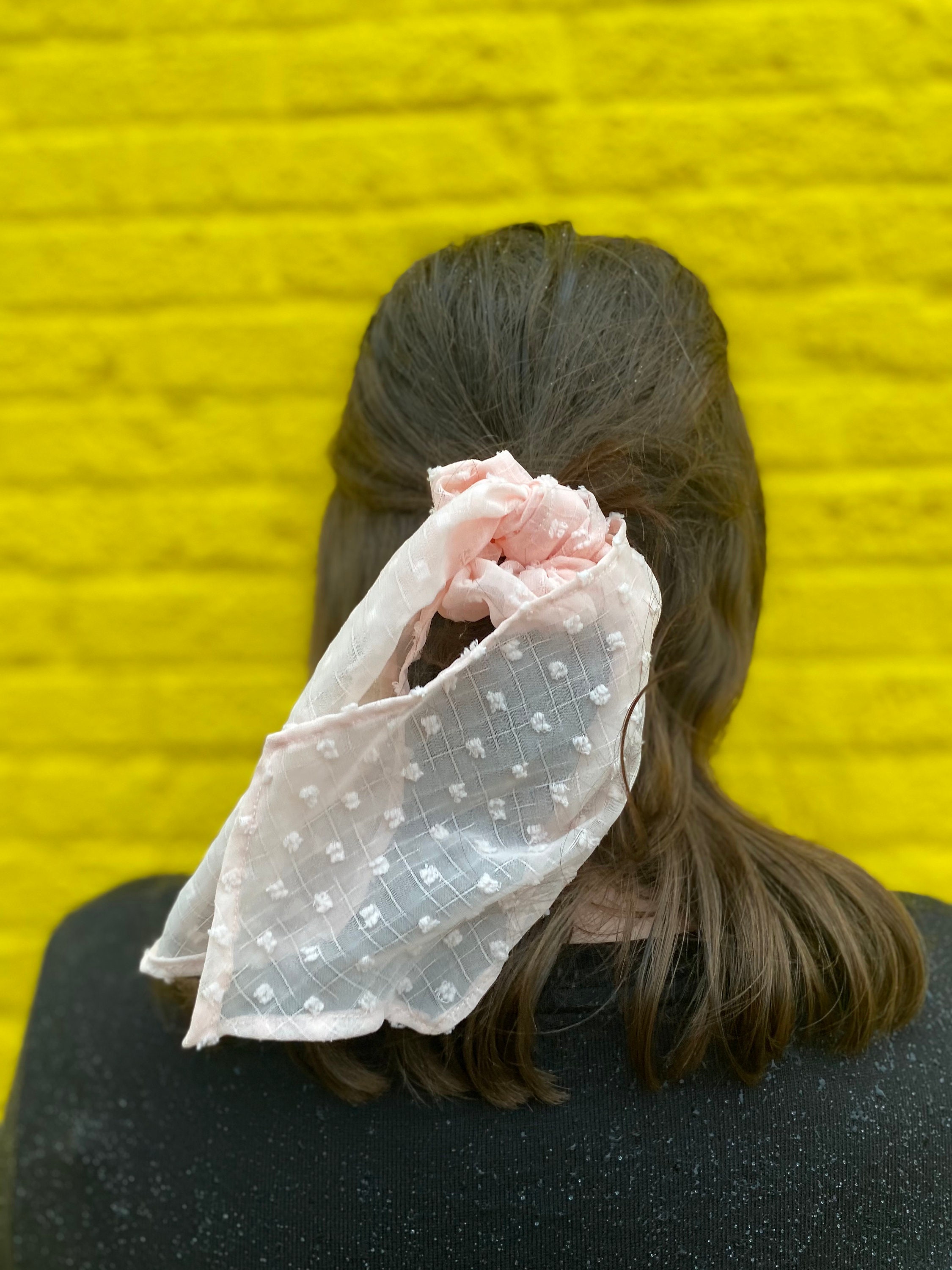 Light Pink Translucent Hair Scarf Hair Scarf Hair | Etsy