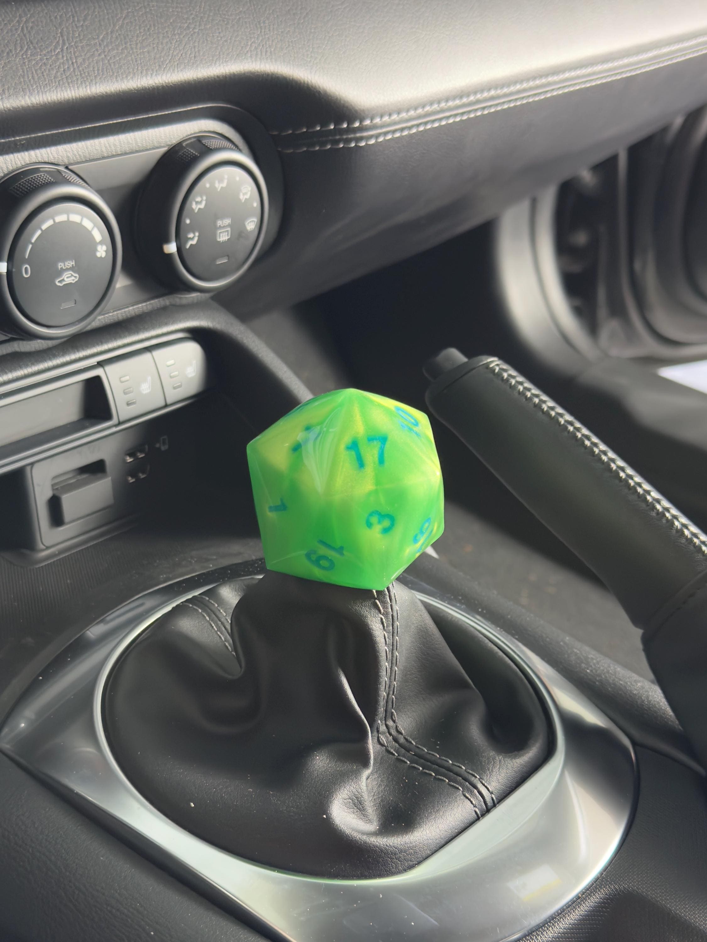 Custom Green D20 Shift Knob – Unique Dungeons & Dragons Inspired Gear ...