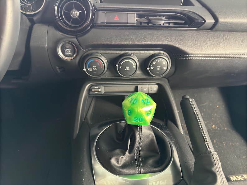 Custom Green D20 Shift Knob – Unique Dungeons & Dragons Inspired Gear ...
