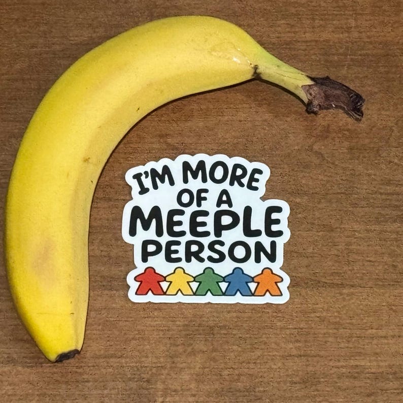 I'm More of a Meeple Person Sticker Decal - Bumper Sticker for Ttrpg ...