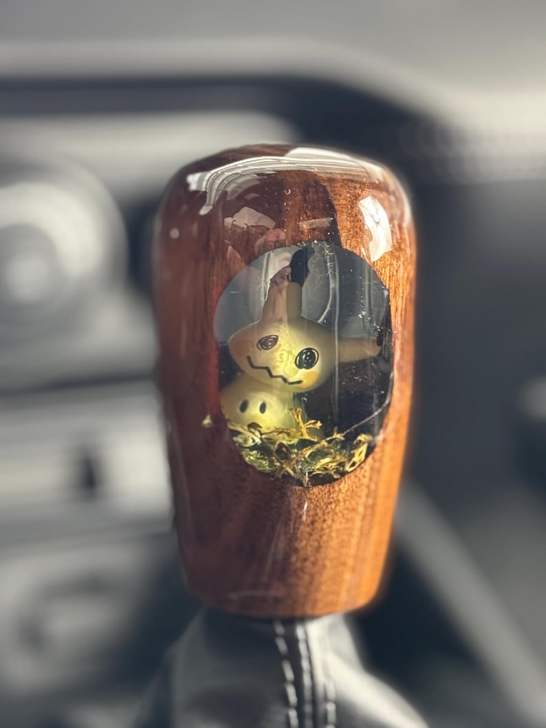 Custom Mimikyu Artisan Wood & Epoxy Resin Shift Knob – Unique Pokémon ...
