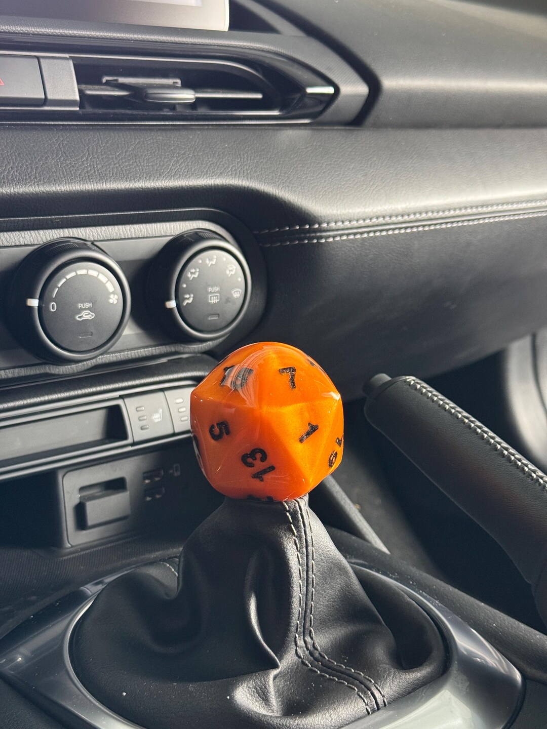 Custom Orange D20 Shift Knob DOMED TOP – Unique Dungeons & Dragons ...