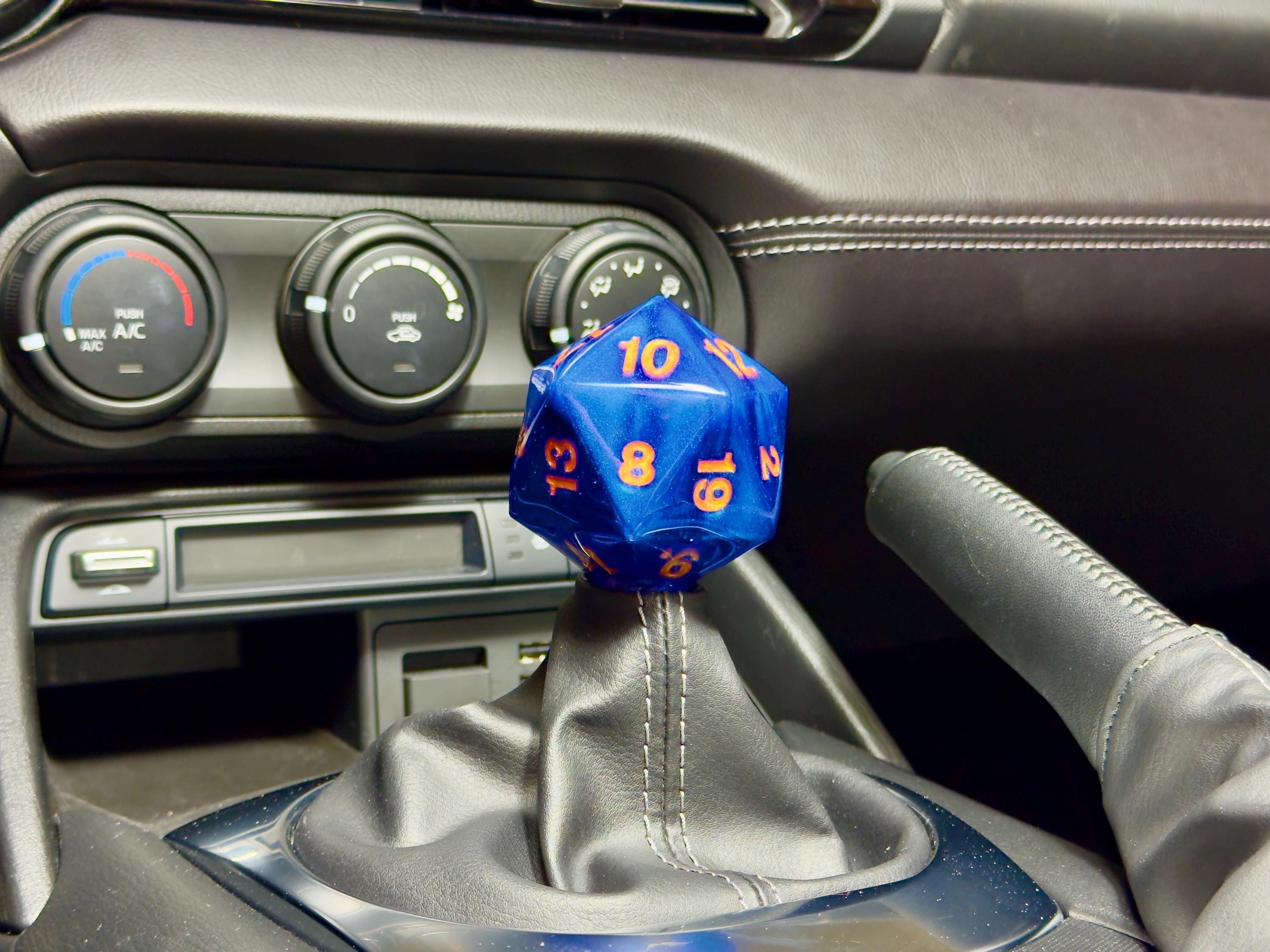 Custom Blue D20 Shift Knob – Unique Dungeons & Dragons Inspired Gear ...