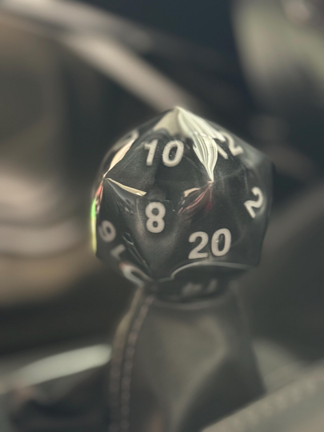 Custom Black D20 Shift Knob – Unique Dungeons & Dragons Inspired Gear ...