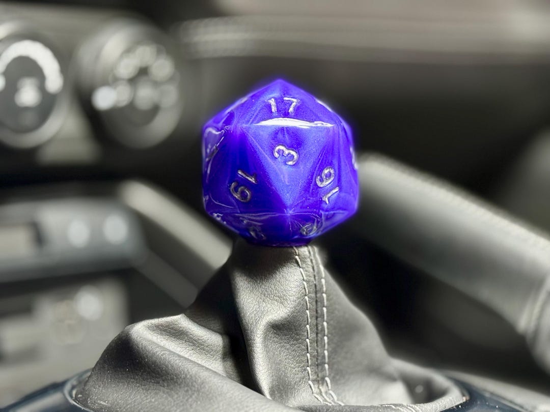 Custom Purple D20 Shift Knob – Unique Dungeons & Dragons Inspired Gear Knob for the Dnd Geek Car ...