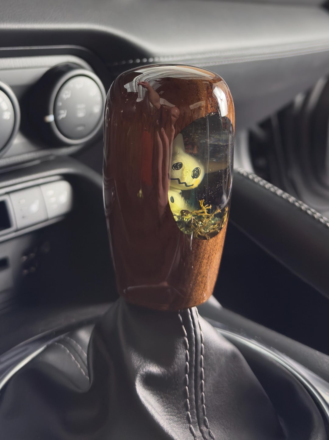 Custom Mimikyu Artisan Wood & Epoxy Resin Shift Knob – Unique Pokémon Gear Knob for the Geek Car ...