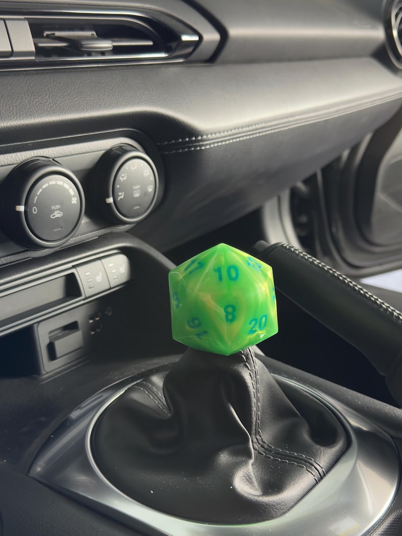 Custom Green D20 Shift Knob – Unique Dungeons & Dragons Inspired Gear ...