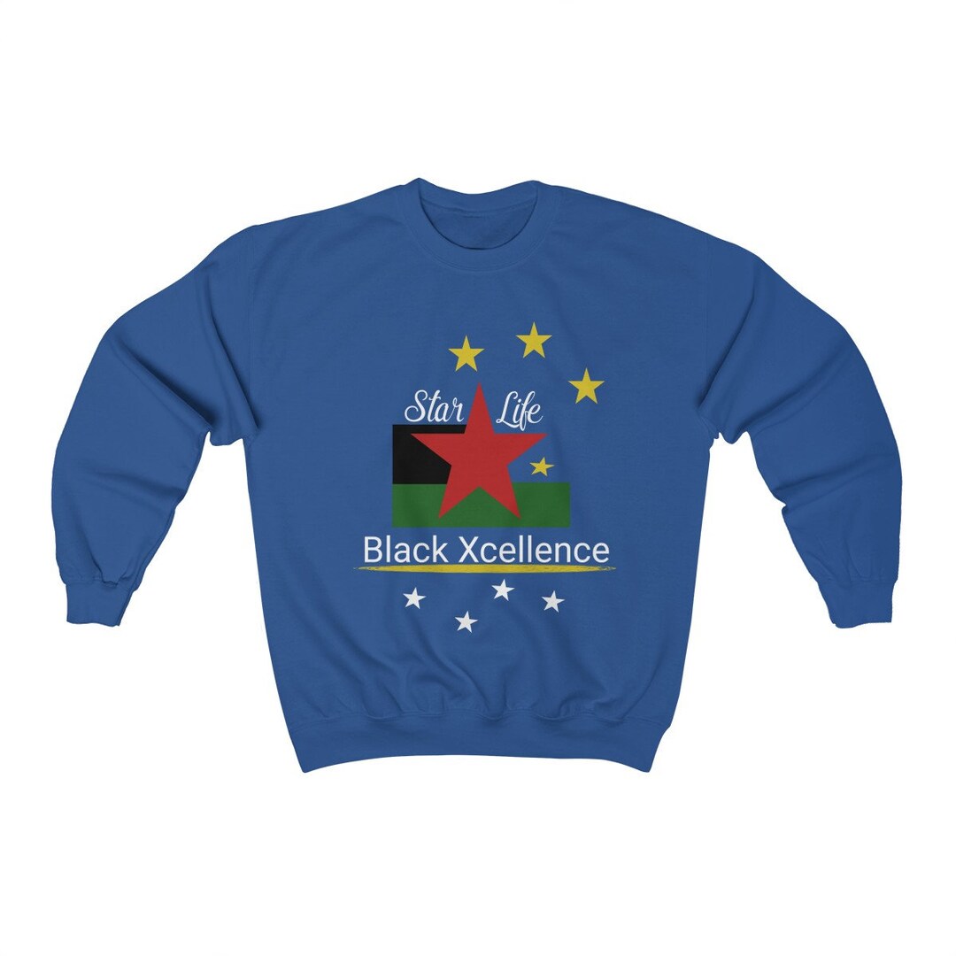 RBG Star Life Blaclk Xcellence Unisex Heavy Blend Crewneck Sudadera ...