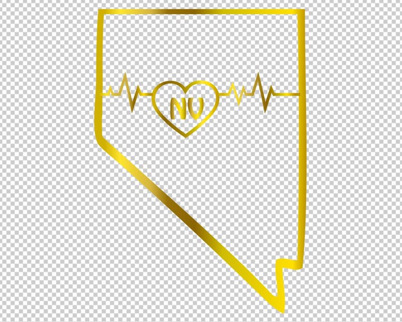 Nevada State Map SVG Clip Art Transparent Nevada SVG Nevada | Etsy
