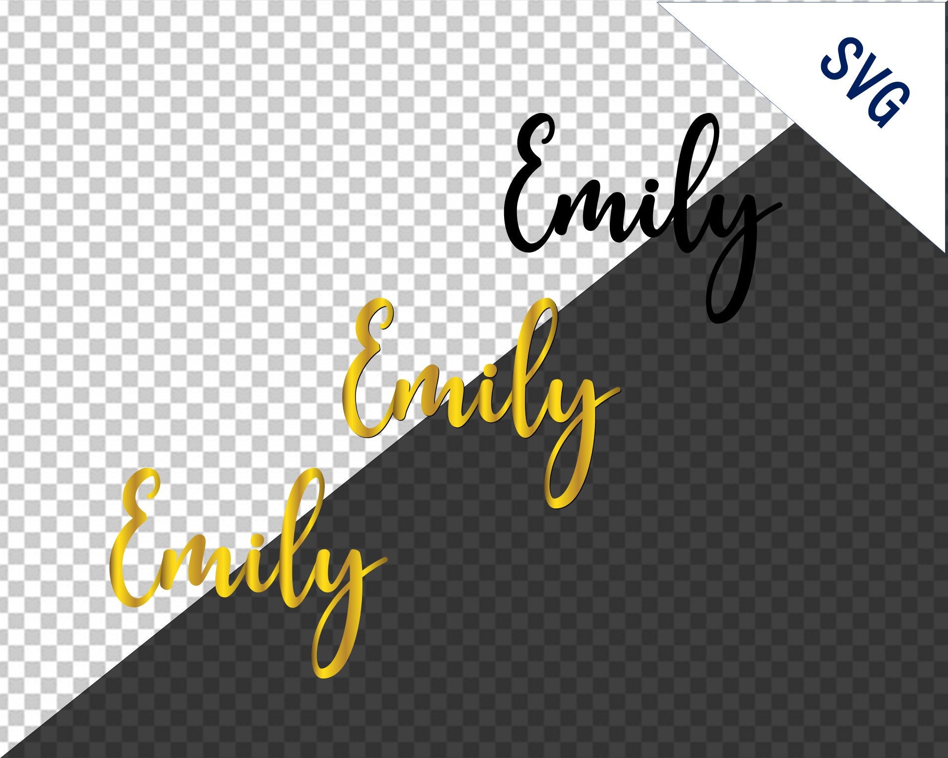 Emily Svg Name SVG Name Clipart Svg Gold Name Svg Girl - Etsy Israel