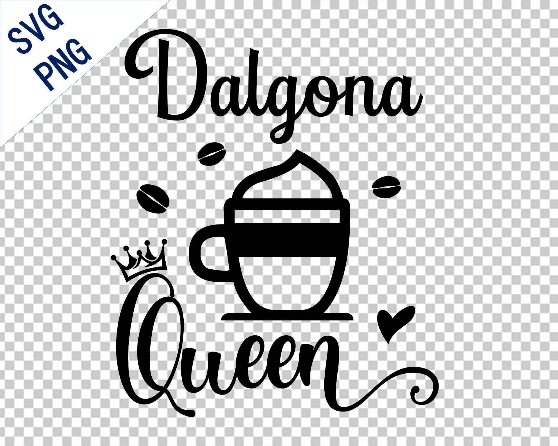 Dalgona Coffee SVG PNG Quarantine Coffee Design for Shirt | Etsy