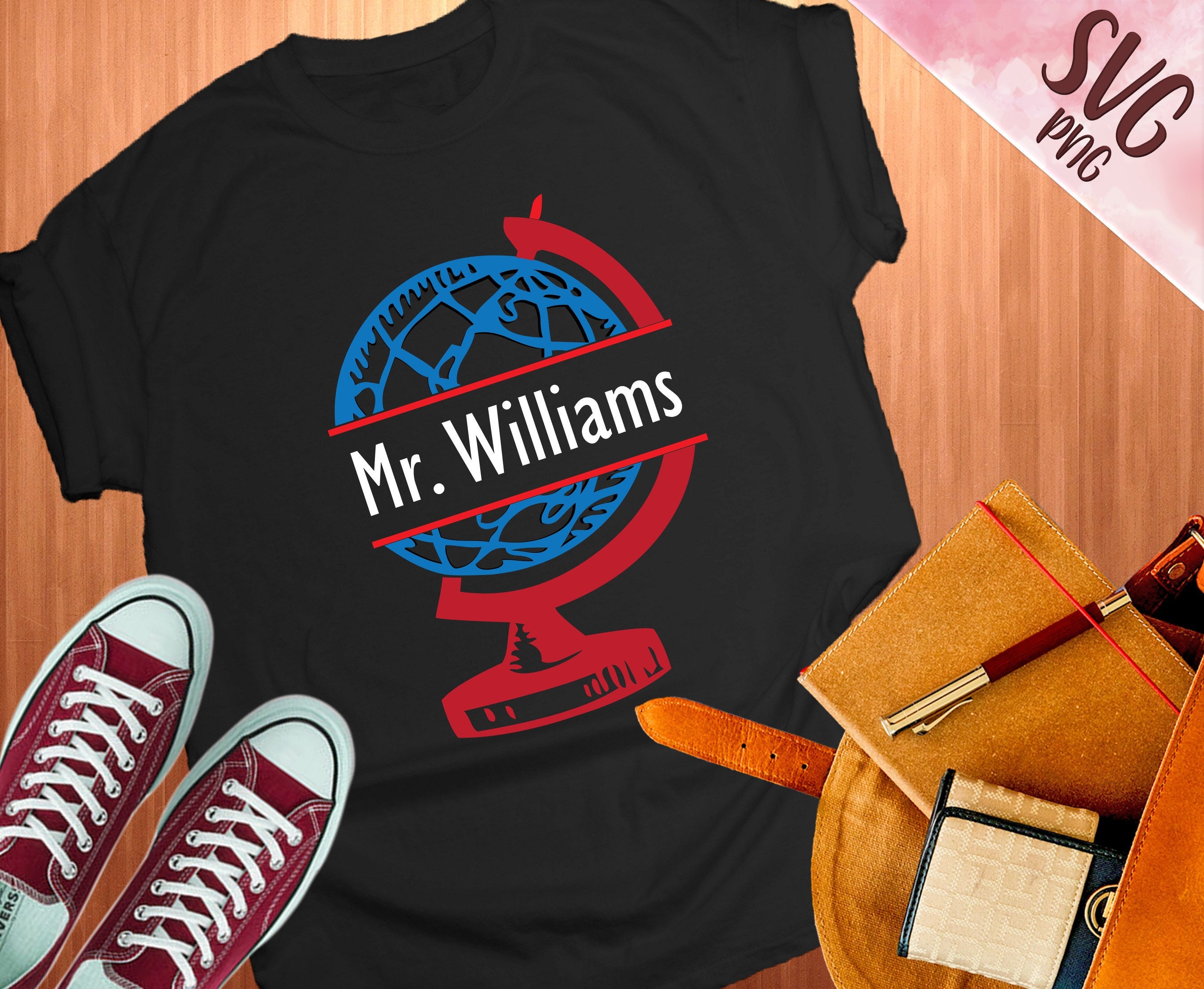 World Globe Name Frame Svg, for Geography Teacher Shirt, School Shirt ...