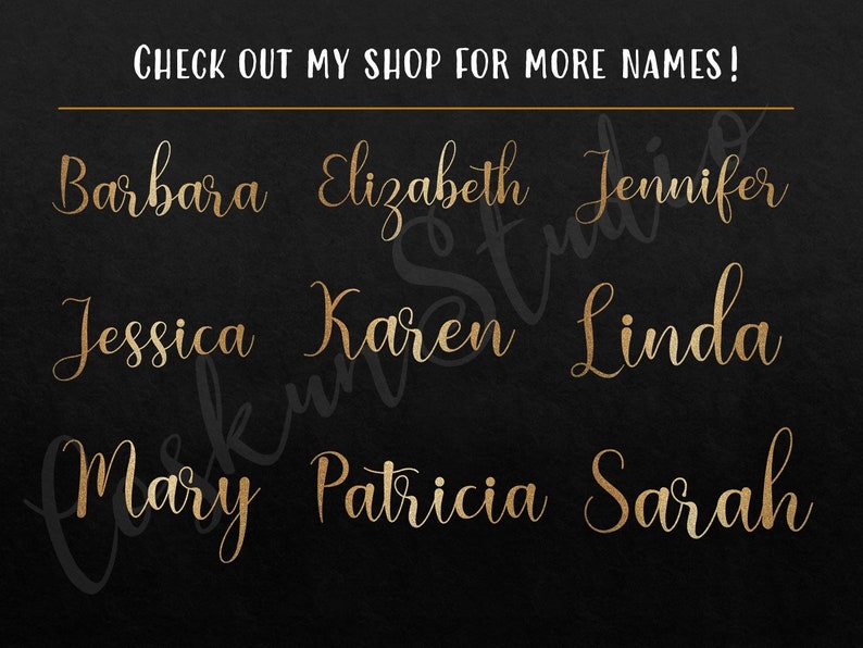 Susan Name SVG PNG Custom Name Clipart Svg Png Image Gold Name - Etsy