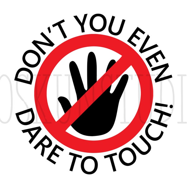 No Touch Clipart - Etsy