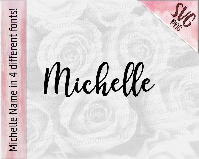 Michelle Custom Name SVG, Michelle Name Svg PNG, Design for Shirt ...