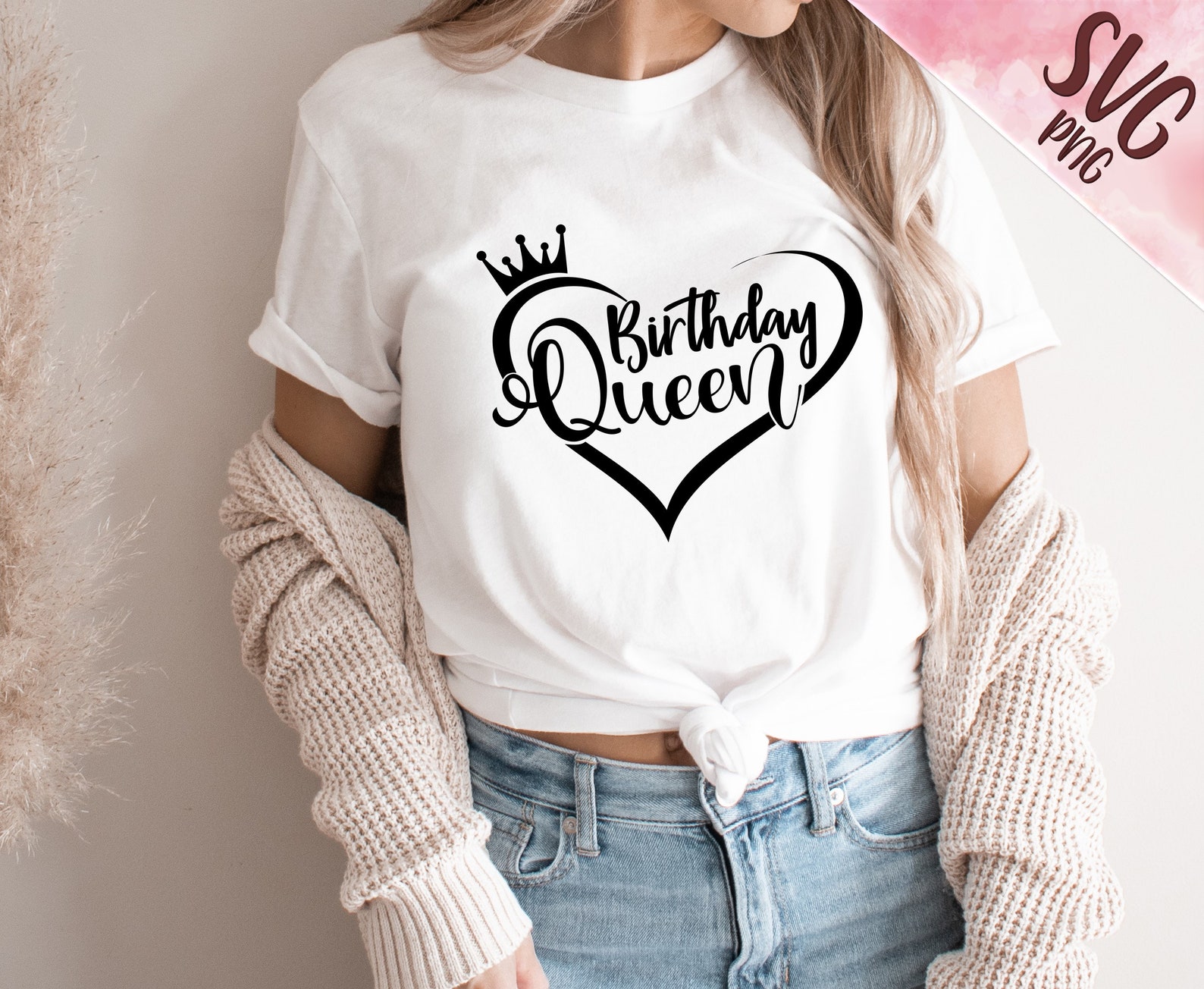 Birthday Queen SVG PNG, Birthday Girl Design Cut File, for Shirt, Mug ...