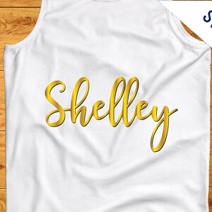 Shelley Svg, Name SVG, Name Clipart Svg, Gold Name Svg, Girl Name Tag ...
