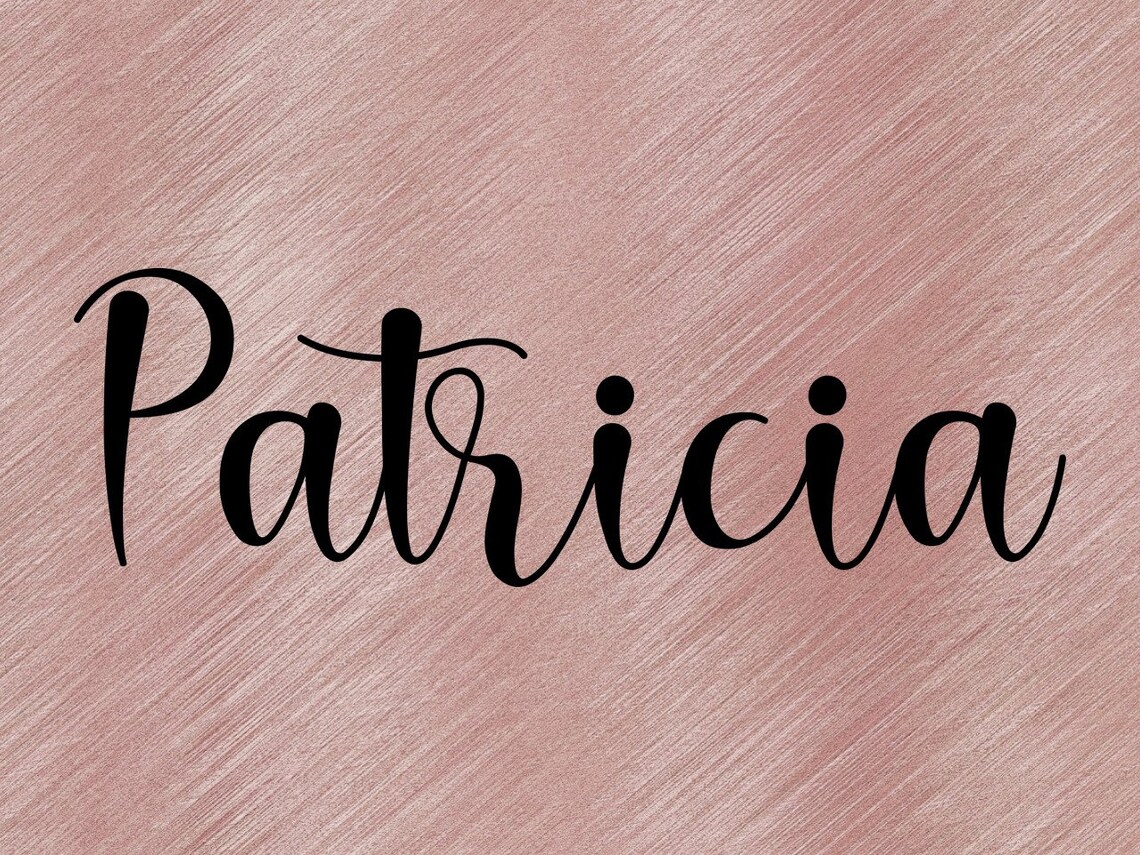 Patricia Name SVG PNG Custom Name Clipart Svg Png Image Gold - Etsy