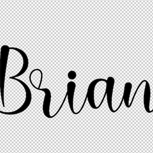 Brian Name SVG PNG Custom Name Clipart Svg Png Image Gold Name Girl ...