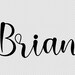 Brian Name SVG PNG Custom Name Clipart Svg Png Image Gold Name Girl ...