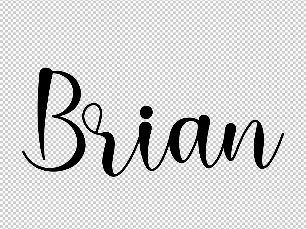 Brian Name SVG PNG Custom Name Clipart Svg Png Image Gold Name | Etsy
