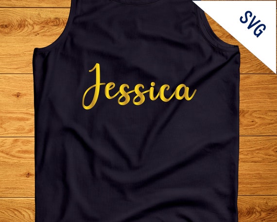 Jessica svg Name SVG Name Clipart svg Gold name svg Girl | Etsy
