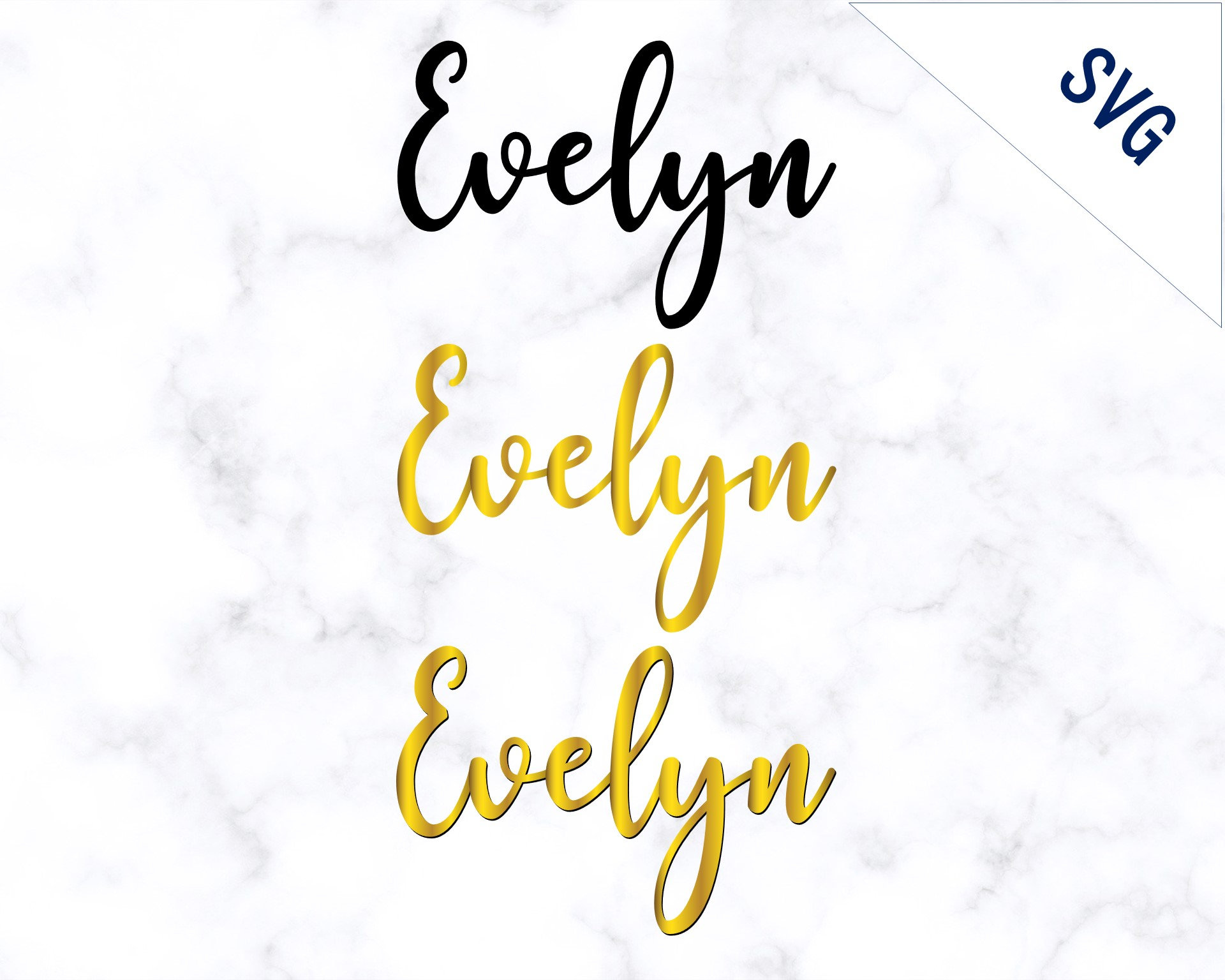 Evelyn Svg Name SVG Name Clipart Svg Gold Name Svg Girl - Etsy Hong Kong