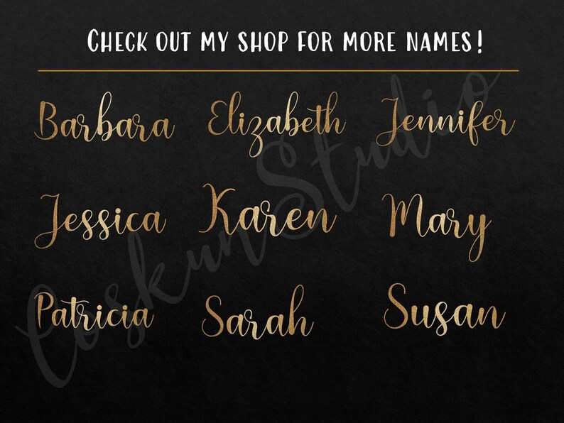 Linda Name SVG PNG Custom Name Clipart Svg Png Image Gold Name Girl ...