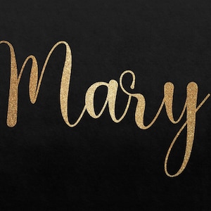 Mary Name SVG PNG Custom Name Clipart Svg Png Image Gold Name Girl Name ...