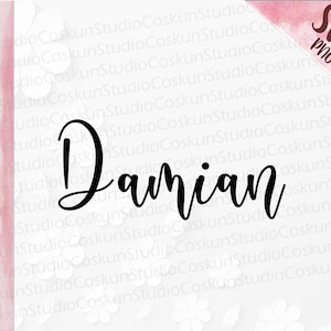 Damian Custom Name SVG, Damian Name Svg PNG, Design for Shirt ...