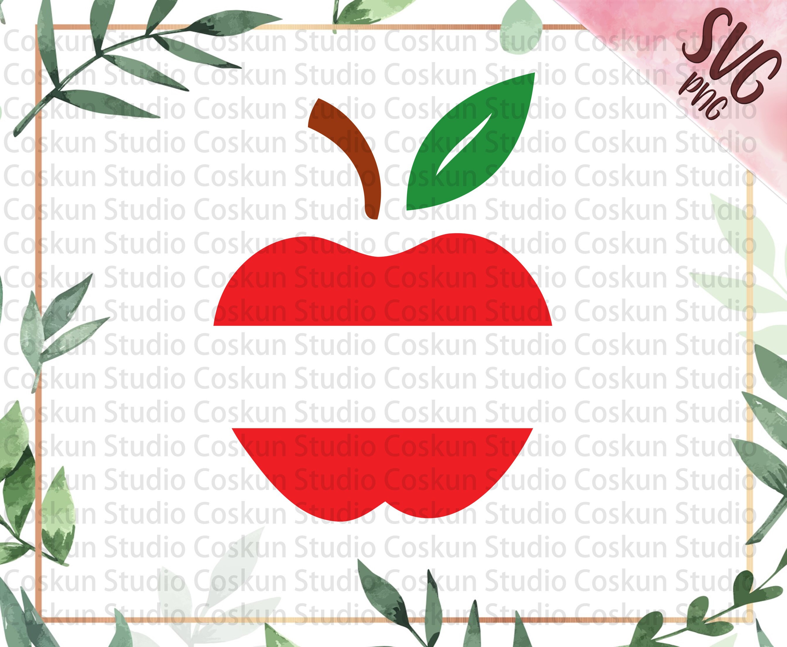 Apple Name Frame Svg for Teacher Student School Shirt Heat | Etsy