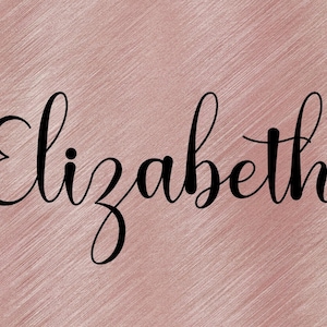 Elizabeth Name SVG PNG Custom Name Clipart Svg Png Image Gold Name Girl ...