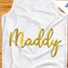 Maddy Svg Name SVG Name Clipart Svg Gold Name Svg Mädchen | Etsy