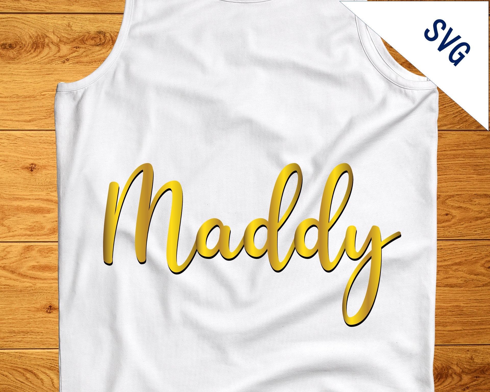 Maddy Svg Name SVG Name Clipart Svg Gold Name Svg Girl - Etsy Finland