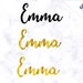 Emma Svg Name SVG Name Clipart Svg Gold Name Svg Mädchen - Etsy.de
