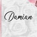 Damian Custom Name SVG Damian Name Svg PNG Design for Shirt - Etsy